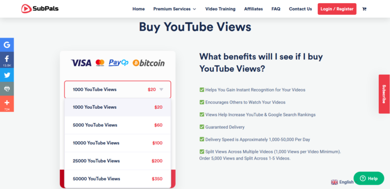 50 Best Sites To Buy YouTube Views - Website reviews,Social Media ...